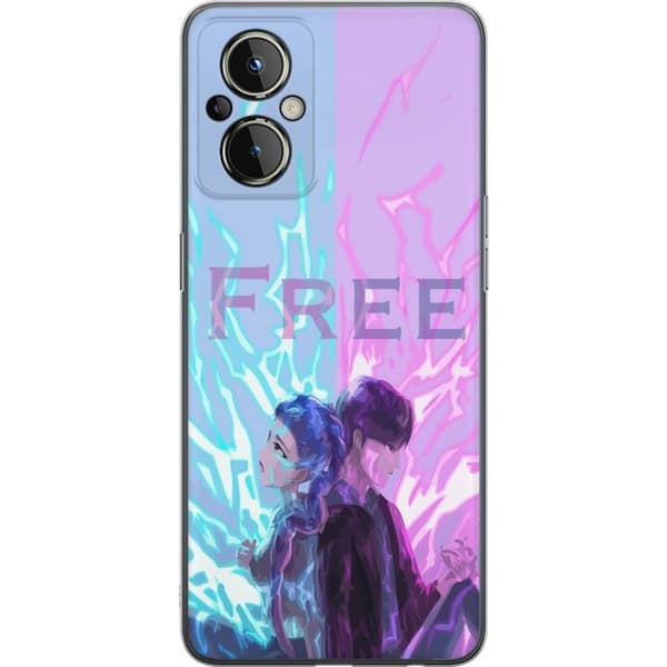 OnePlus Nord N20 5G Gennemsigtig cover Gratis Dual Power motiv med to ...