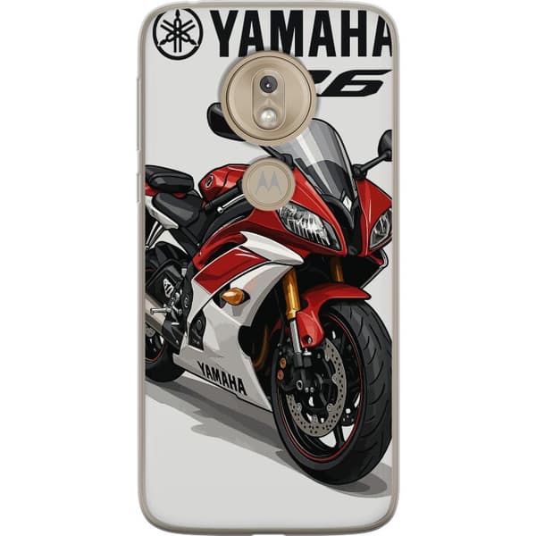 Motorola Moto G7 Play Gjennomsiktig deksel Yamaha R6 Legend i rødt og ...