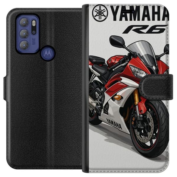 Motorola Moto G60S Plånboksfodral Yamaha R6 Legend i rött och vitt, en ...