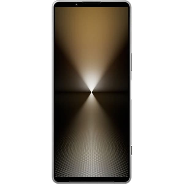 Sony Xperia 1 VI Genomskinligt Skal Mörk japansk kalligrafi design med lila eld brush strokes ...