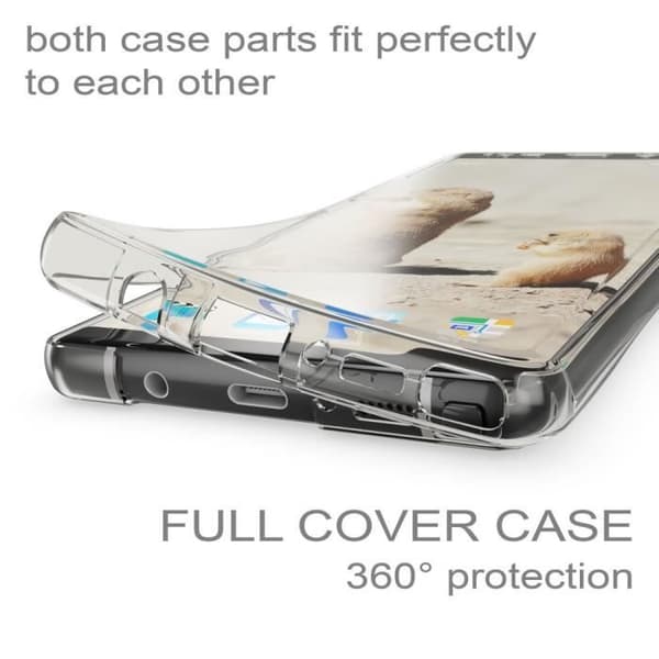 Samsung Galaxy Note 8 360 Grader Skal, Silikon Stötabsorberande ...