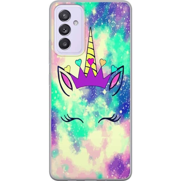 Samsung Galaxy A82 5G Genomskinligt Skal Pastellfärgad enhörning med ...