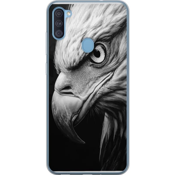 Samsung Galaxy A11 Gjennomsiktig deksel Ørn portrett realistisk ...