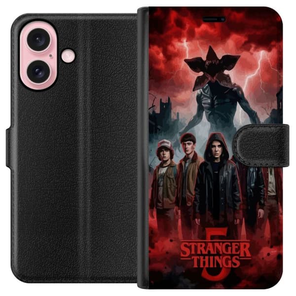 Yhteensopiva Lompakkokotelo Apple iPhone 16 Apple Pimeä Stranger Things ...