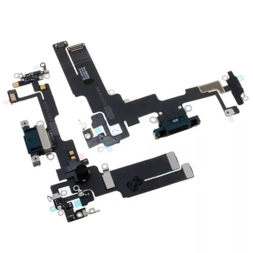 Charging Port Flex Microphone Black For iPhone 14 Replacement Repair ...