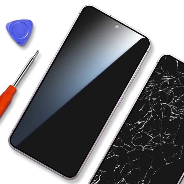 Komplett In-Cell LCD-skärm för Galaxy S23 med grå lavendelram | CDON