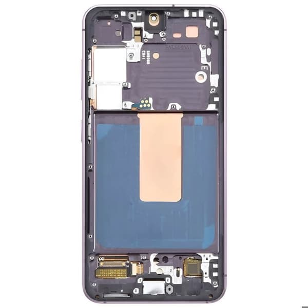 Komplett In-Cell LCD-skärm för Galaxy S23 med grå lavendelram | CDON