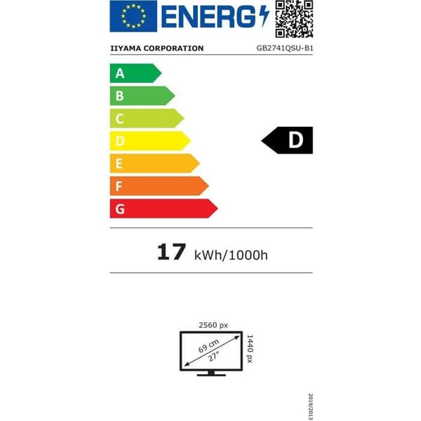 Spelmonitor - IIYAMA - 27" - QHD - 144Hz - IPS-panel - 1ms ...