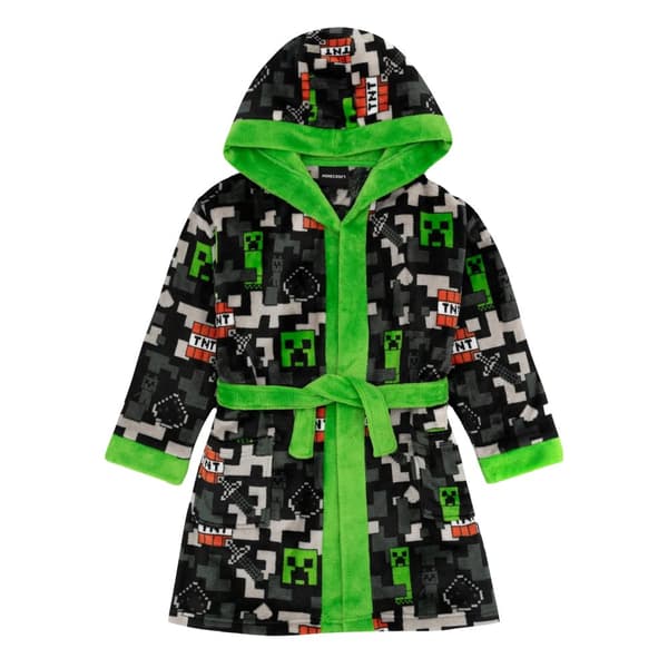 Minecraft Boys Creeper TNT Dressing Gown | CDON