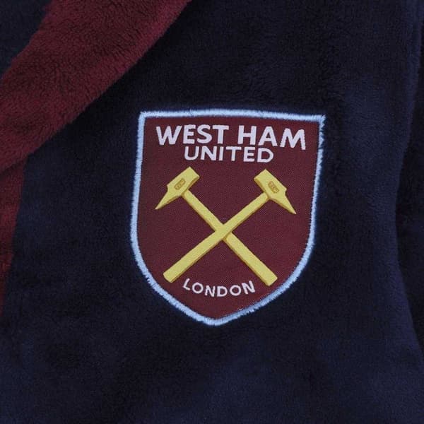 West Ham United FC Boys Crest Fleece Dressing Gown | CDON