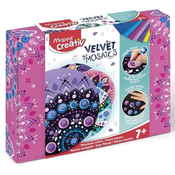 MAPED Creativ Velvet Mosaics Rubber Foam Mosaic Creative Kit - Barn ...