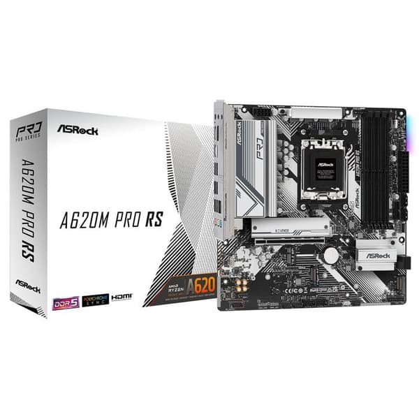 Moderkort - ASRock - A620M Pro RS - AM5 - M-ATX - HDMI/DP - DDR5 | CDON