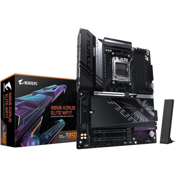Moderkort - GIGABYTE - B850 AORUS ELITE WIFI7 - Socket AM5 - DDR5 - Wi ...