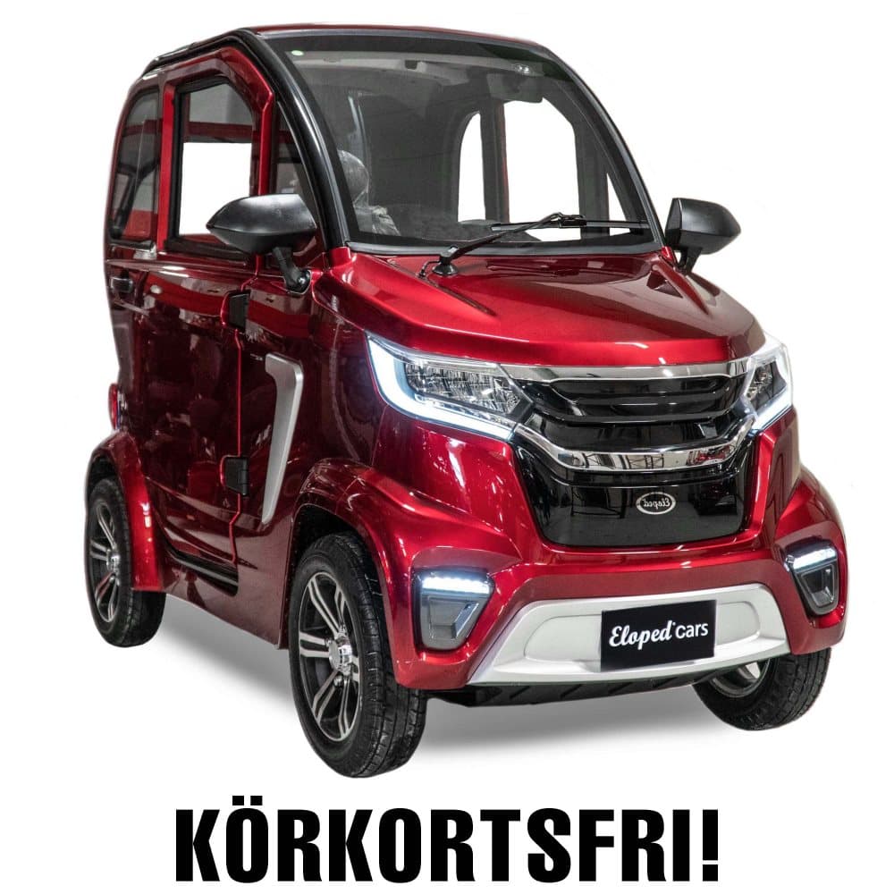 Eloped X4e Klass 2 Röd Metallic Elmopedbil | CDON
