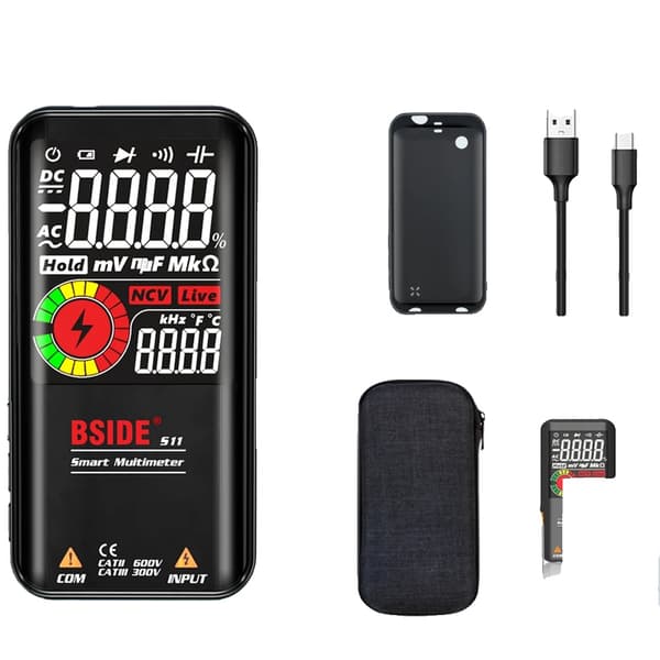 Digital multimeter, EMF-detektering, 3,5-tums skärm,S11-Lithiumbatteri | CDON