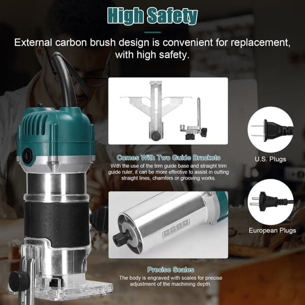 Sähkösirkkeli, Alumiinikuori, Kompakti muotoilu, Sopii erilaisiin ...