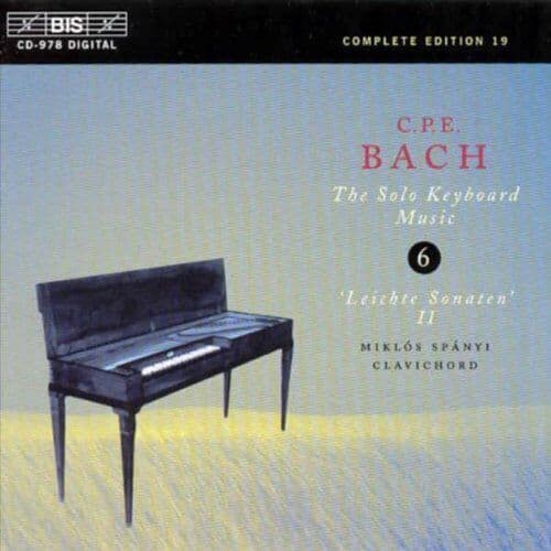 Carl Philip Emmanuel Bach : Solo Keyboard Music 6, The - Leichte ...