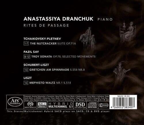 Anastassiya Dranchuk : Anastassiya Dranchuk: Rites De Passage CD (2023 ...