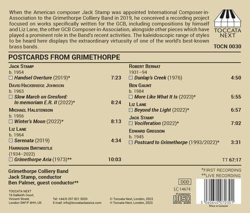 Jack Stamp : Postcards from Grimethorpe: Music for Brass Band By David ...