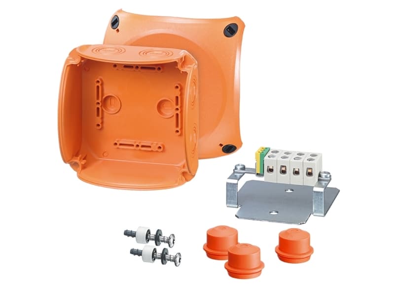 Hensel FK 0604, Termoplast, Orange, IP65, DIN 4102 part 12 IEC 60670-22 ...