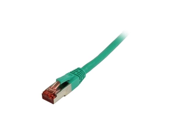 Patchkabel RJ45, CAT6 250Mhz, 1,5m grün, S-STP(S/FTP),TPE(Superflex ...