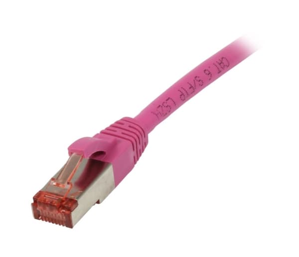 Patchkabel RJ45 CAT6 250Mhz 015m magenta SSTPSFTPTPELSZHSuperflex ...