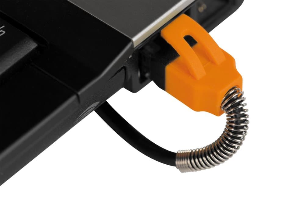 Cat6A cable with spring strain relief, 3m, black/orange | CDON