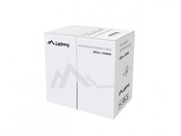 Lanberg UTP LAN cable cat.5E 305m CU wire orange fluke passed | CDON