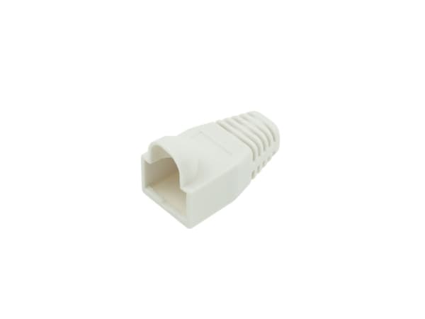 ACT RJ45 white boot for 5.5 mm cable. Color: White Cable boot rj45 5 ...