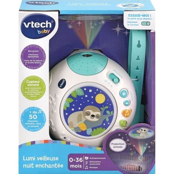 VTECH BABY - Lumi Enchanted Night Light | Vit | CDON