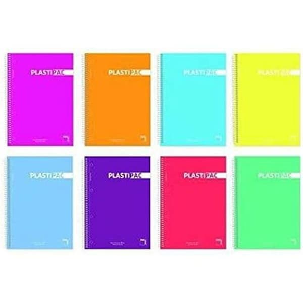 Notebook - PACSA - Pacsa Plastipac Multicolor - 80 sektioner - 5 ...