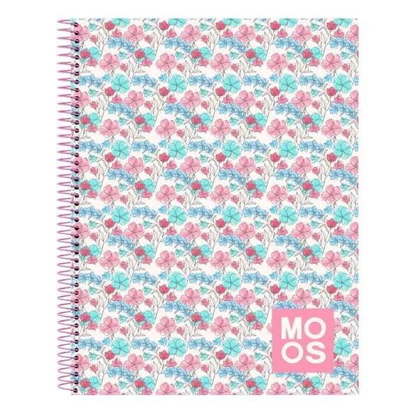 Anteckningsbok Moos Flores Multicolour A4 120 Blad | CDON