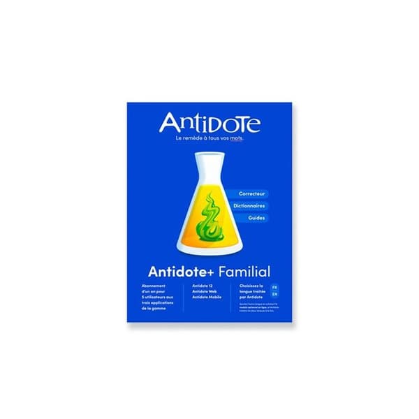 Druid Software Antidote+ Familj - Antidote 12 + Antidote Web + Antidote Mobil - franska eller ...