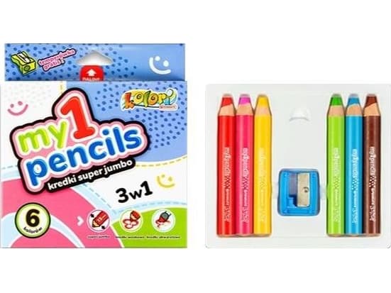 Penmate Color pencils My first PENMATE 6 color pencils | CDON