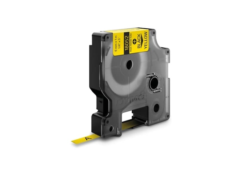 DYMO RhinoPRO Heat shrink tubing - Polyolefin - gul - Rulle (0,6 cm x 1 ...