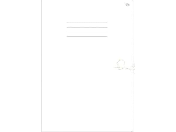 Interdruk A4+ hvit innbundet mappe med linjer (10 stk) | CDON