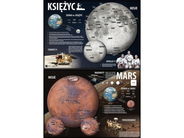 Art-Map Skrivebordsunderlag. Måne/Mars | CDON