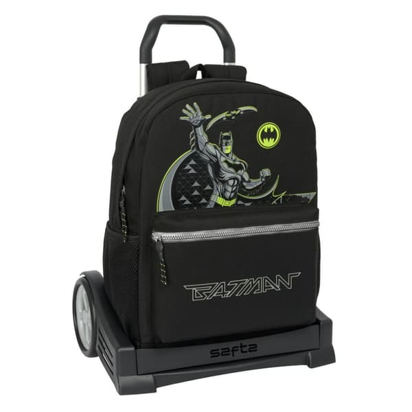 School Rucksack with Wheels Batman Game over Black 32 x 43 x 14 cm | CDON