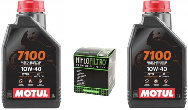 Motul 7100 10W40 2L Olja + Hiflo HF112 4T Oljefilter Ma2 Xr XL Nx KLX ...