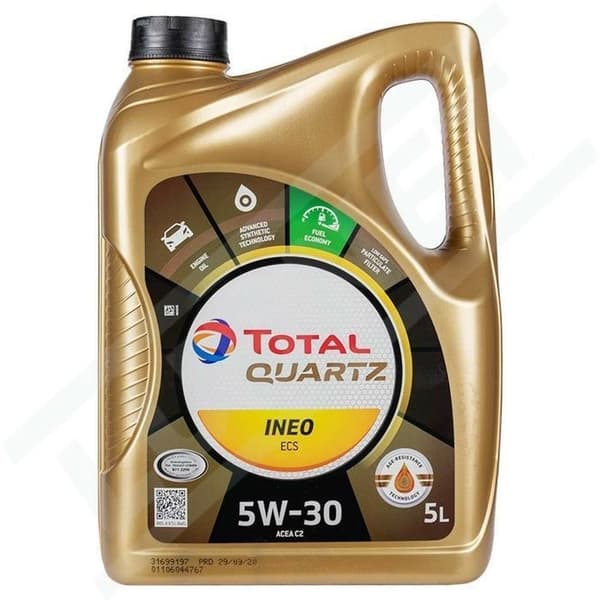 Synthese Total Quartz Ineo Ecs 5W30 olja 5 liter bensin och diesel | CDON