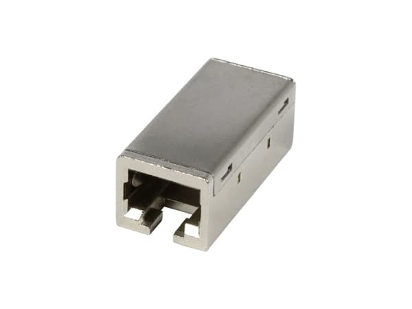 TP-TP-koppling,CAT6A,hona,1:1,8-stift, RJ45, slim line, zinkgjuten ...