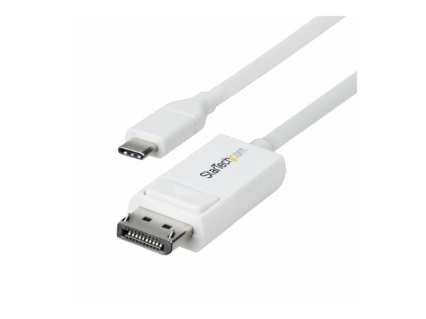 StarTech.com 6.6ft (2m) USB C to DisplayPort 1.2 Cable, Bidirectional ...