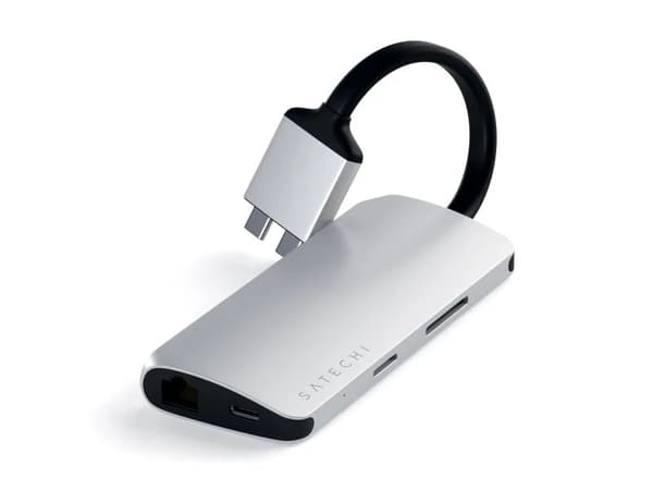 Satechi Type-C Dual Multimedia Adapter silver | CDON