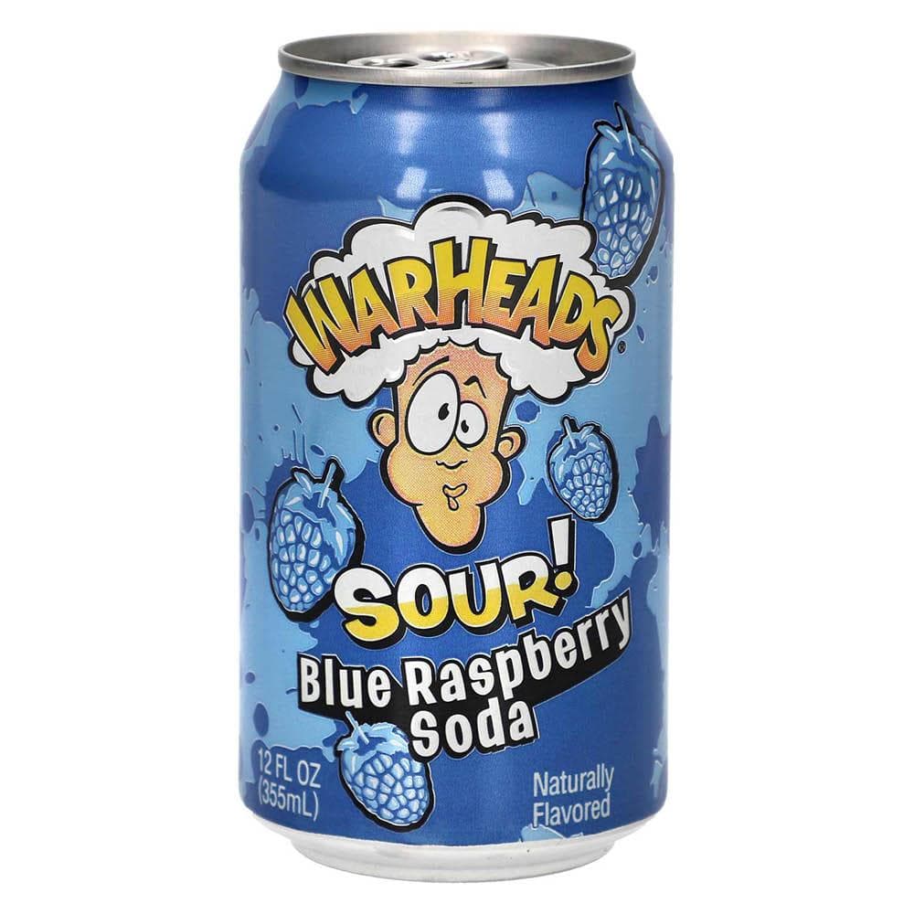 Warheads Blue Raspberry Sour Soda 355ml | CDON