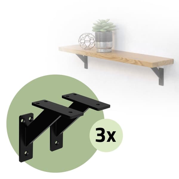 Uppsättning med 6 hyllkonsoler i aluminium Hyllkonsol Hyllkonsol ...