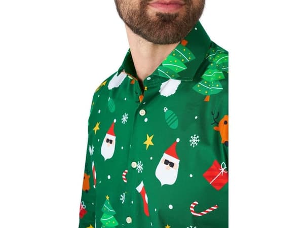 Juleskjorte Festivity Green | CDON