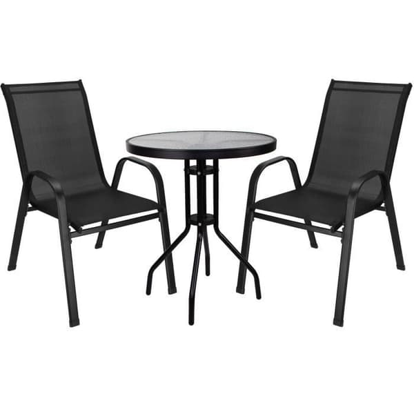 Springos® Trädgårdsmöbelset 2 stolar och ett bord | CDON