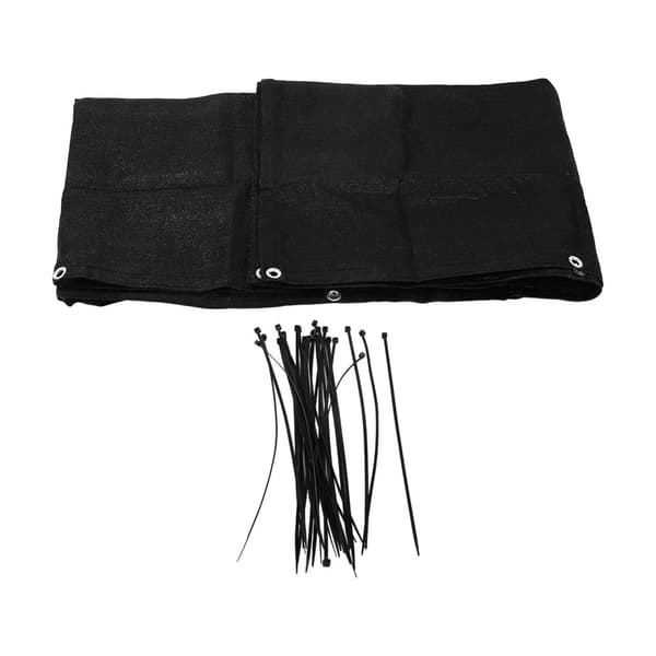 3 x 0,9 m / 9,84 x 2,95 jalkaa musta parveke Privacy Screen Cover ...