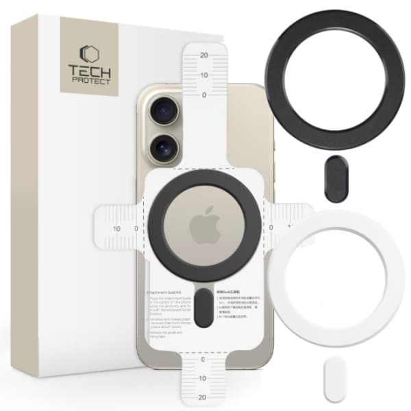 Tech Protect MagSafe Universell Magnetisk Ring [2in1] - Svart och Vit ...