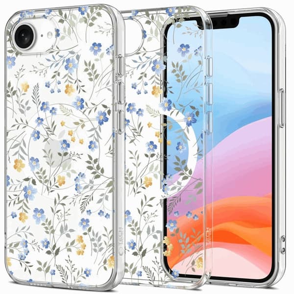 Tech-Protect iPhone 16e Mobilskal Magsafe Flexair - Spring Flowers | CDON